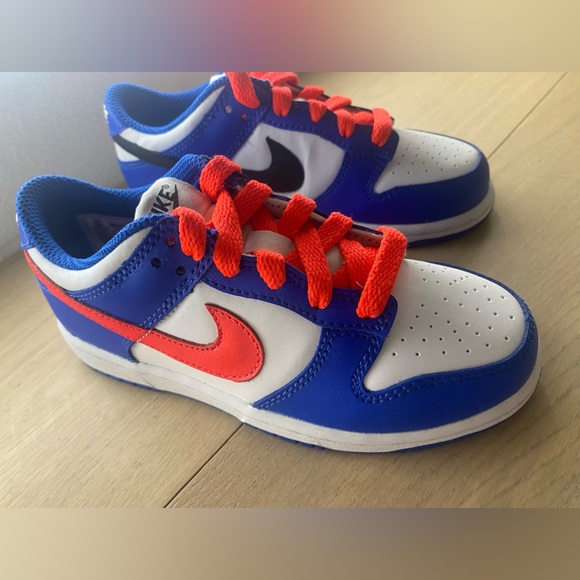 Nike | Shoes | Nike Dunk Low Bright Crimson Game Royal Size 2c Ps ...